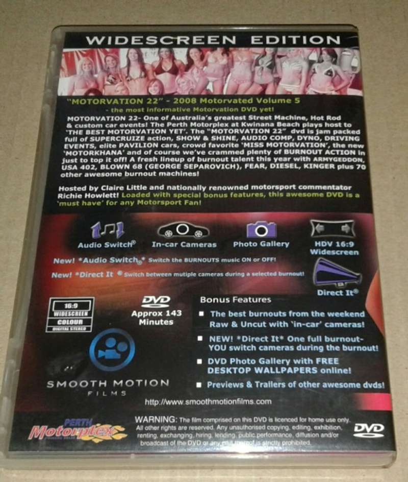 Other Memorabilia & Novelty - Motovation 22 Vol 5 - V8 Burnout Festival Dvd was listed for 150. ...